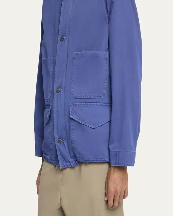 The Row Josha Chore Jacket - Celtic Blue | Editorialist